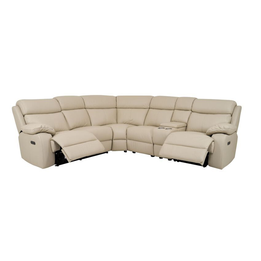 ScS Living Cream Reuben 2 Corner 2 Power with RHF Console & Head Tilt ...