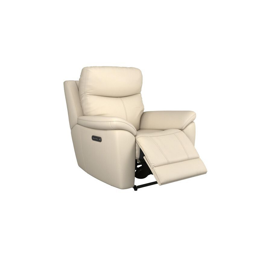 ScS Living Cream Ethan Power Recliner Chair with Head Tilt by SCS ...