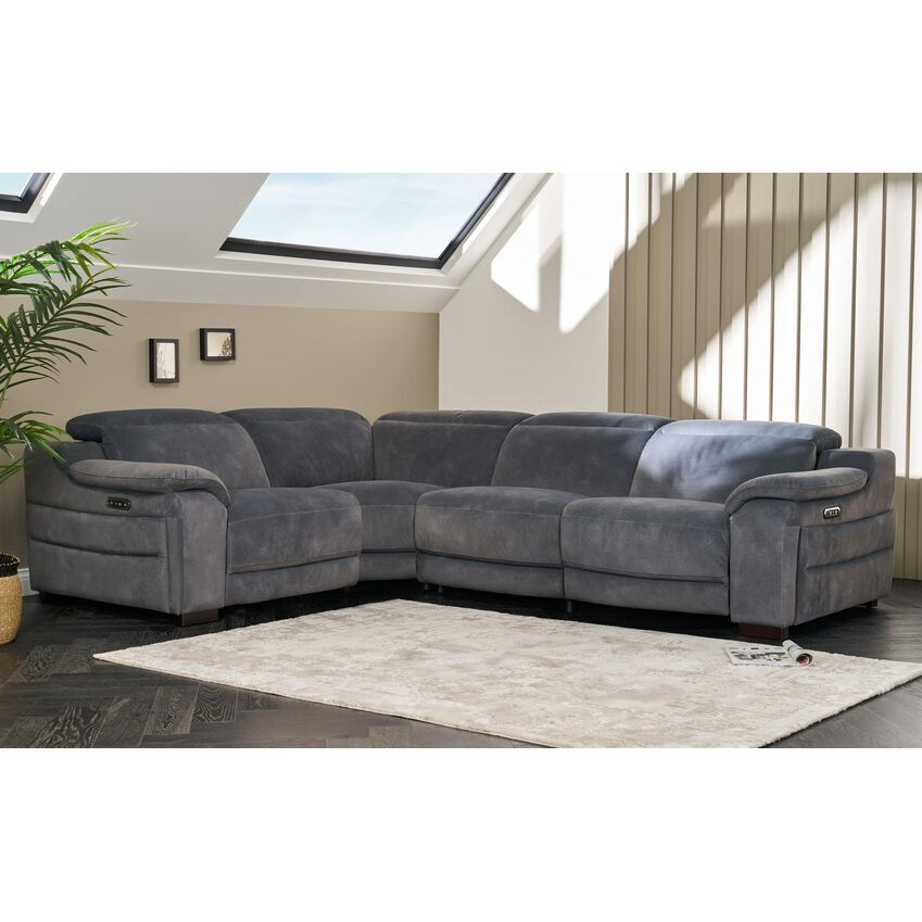 La-Z-Boy Fabric Austin 1 Corner 2 Static Sofa with Manual Head Tilt by ...