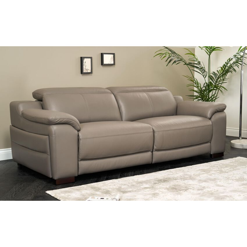 La-Z-Boy Fabric Austin 3 Seater Static Sofa with Manual Head Tilt by ...