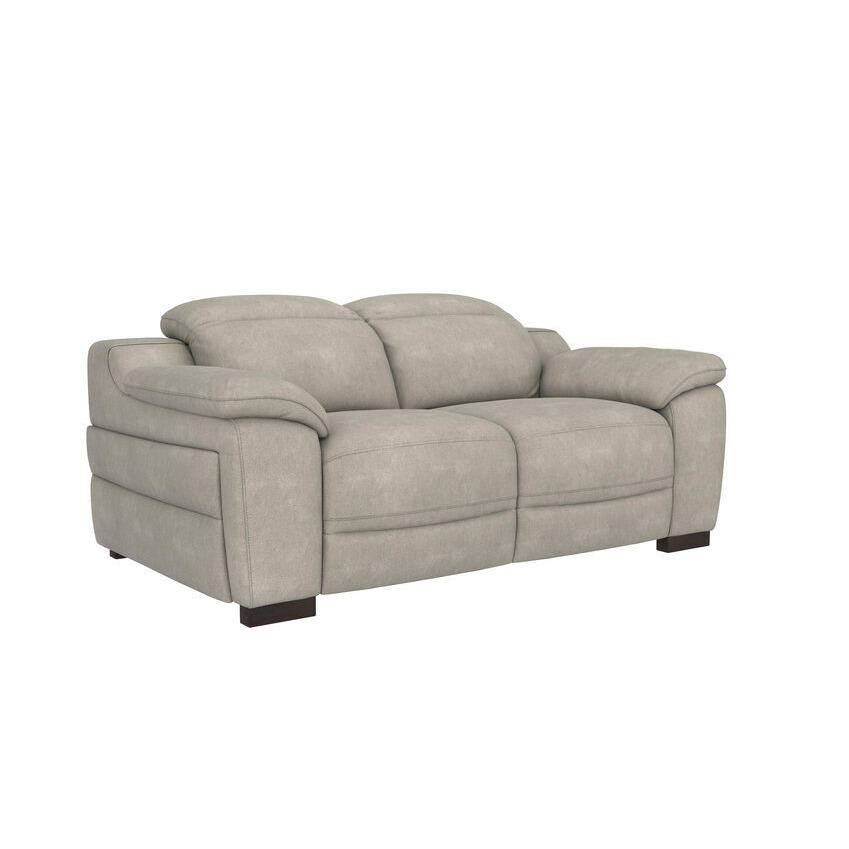 La-Z-Boy Grey Fabric Austin 2 Seater Static Sofa with Manual Head Tilt ...