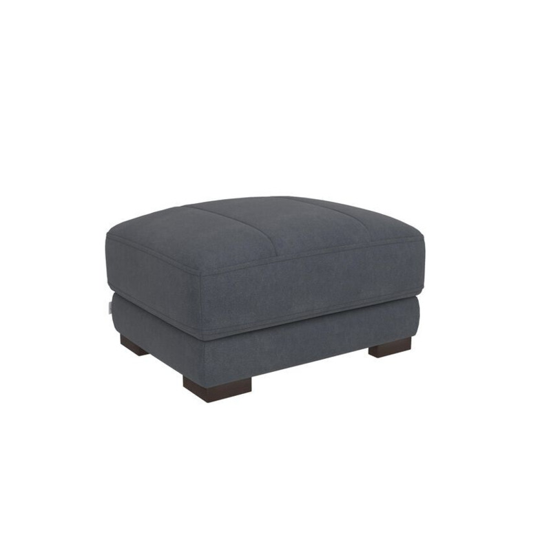 La-Z-Boy Black Fabric Austin Footstool by SCS | ufurnish.com