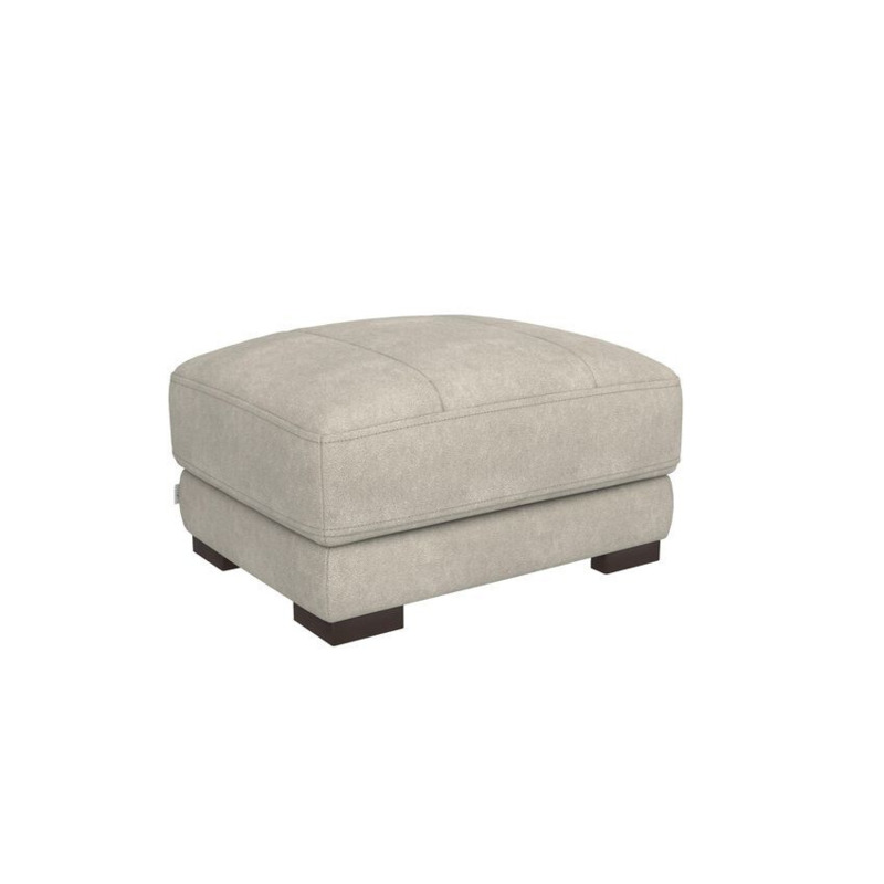 La-Z-Boy Grey Fabric Austin Footstool by SCS | ufurnish.com