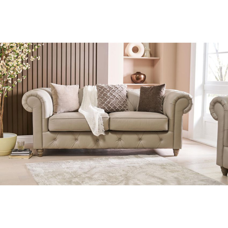 ScS Living Melrose Leather 3 Seater Sofa by SCS | ufurnish.com