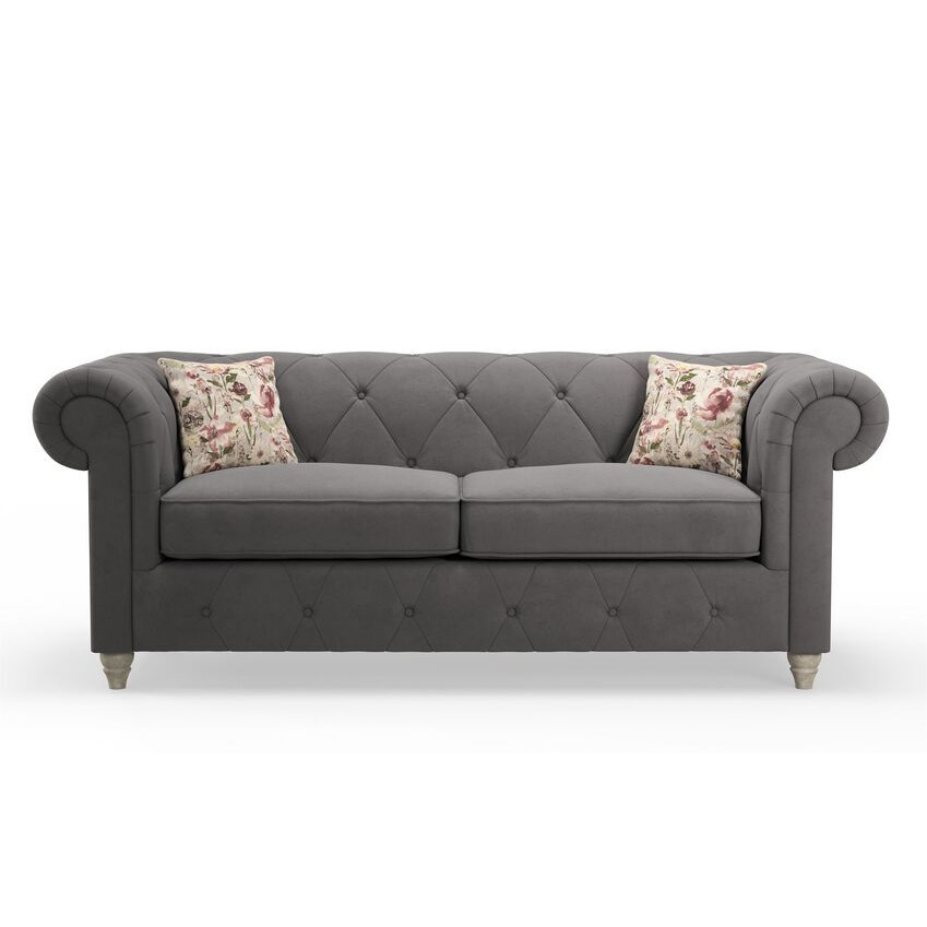 ScS Living Grey Abbey Fabric 3 Seater Sofa by SCS | ufurnish.com