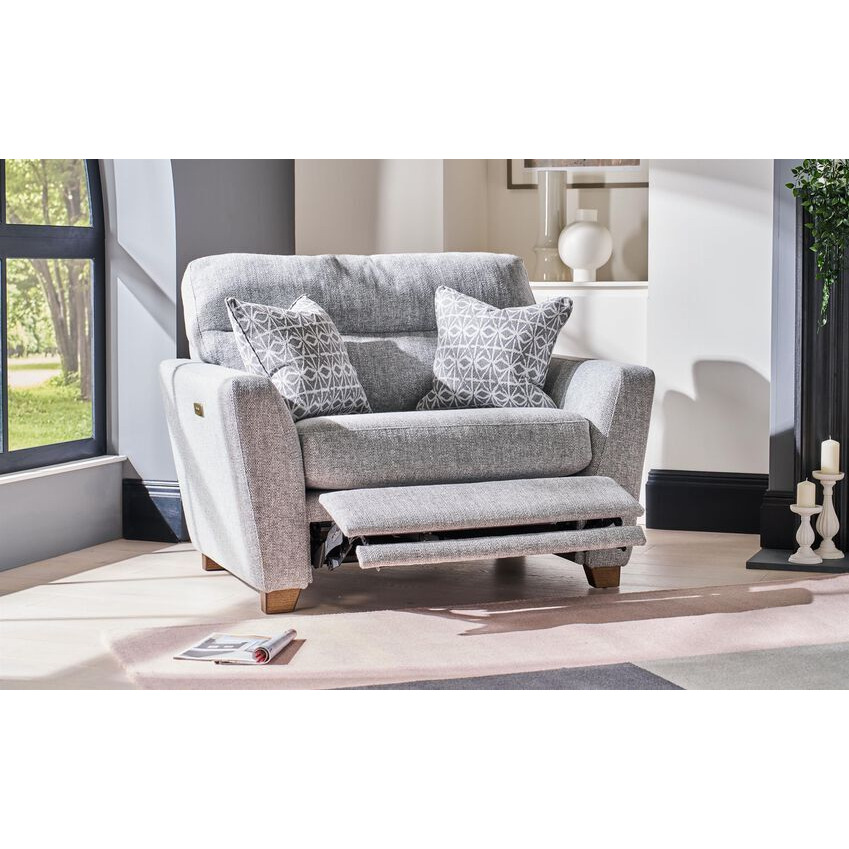 Ideal Home Aurelia Fabric Power Recliner Snuggle Chair by SCS ...