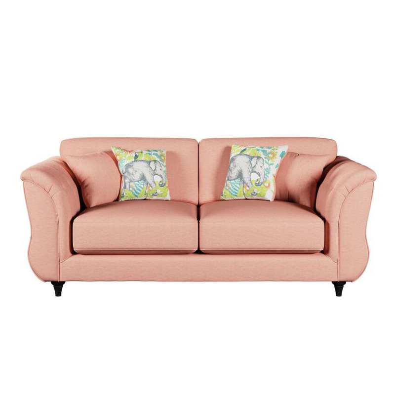ScS Living Pink Tallulah Fabric 3 Seater Sofa by SCS | ufurnish.com