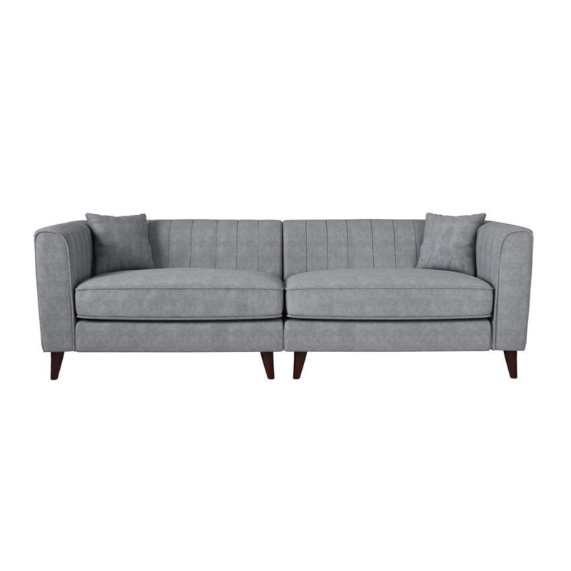 ScS Living Grey Margo Fabric 4 Seater Split Sofa by SCS | ufurnish.com
