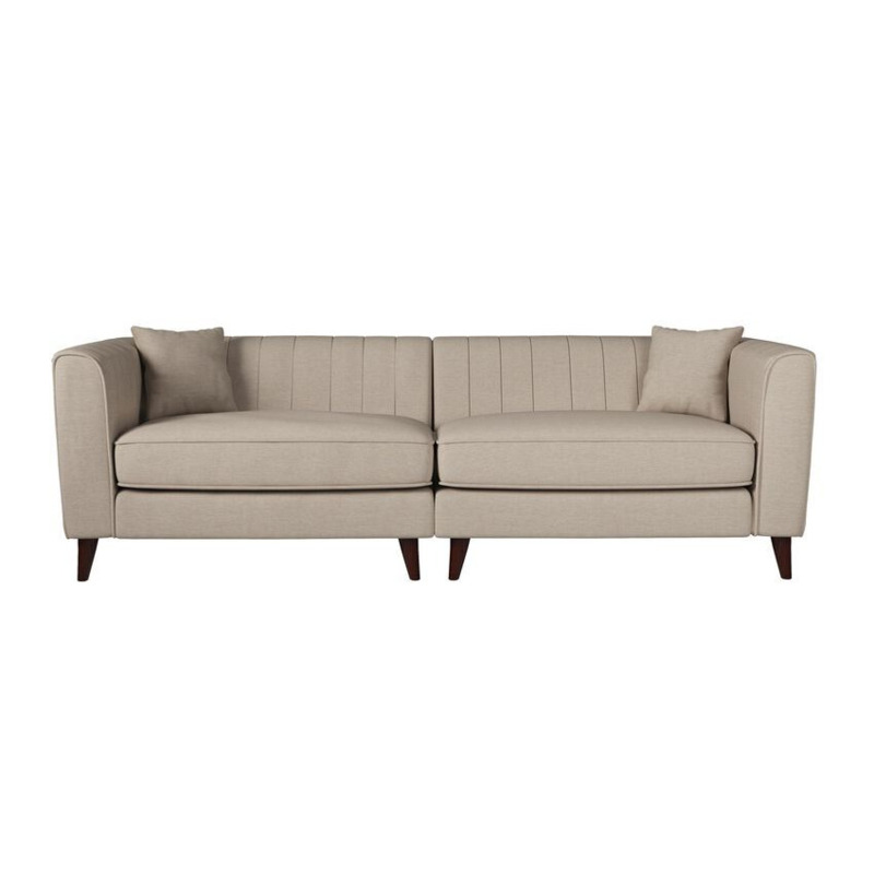 ScS Living Cream Margo Fabric 4 Seater Split Sofa by SCS | ufurnish.com