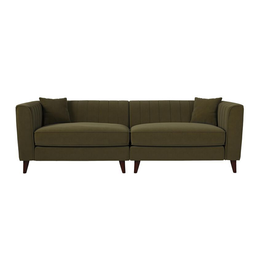 ScS Living Green Margo Fabric 4 Seater Split Sofa by SCS | ufurnish.com