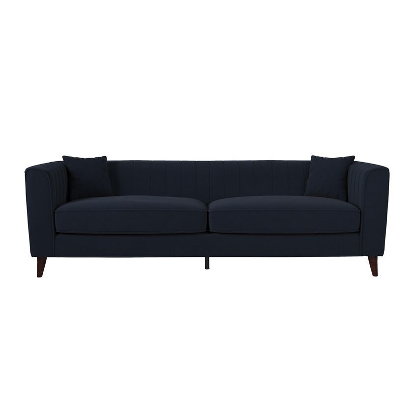 ScS Living Blue Margo Fabric 4 Seater Sofa by SCS | ufurnish.com