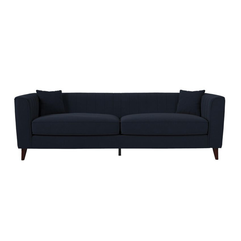 ScS Living Blue Margo Fabric 4 Seater Sofa by SCS | ufurnish.com
