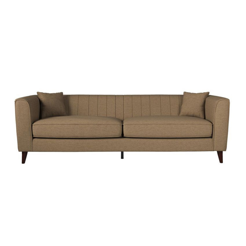 ScS Living Brown Margo Fabric 4 Seater Sofa by SCS | ufurnish.com