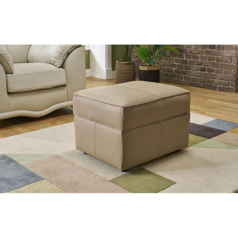 ScS Living Sammy Leather Storage Footstool by SCS | ufurnish.com