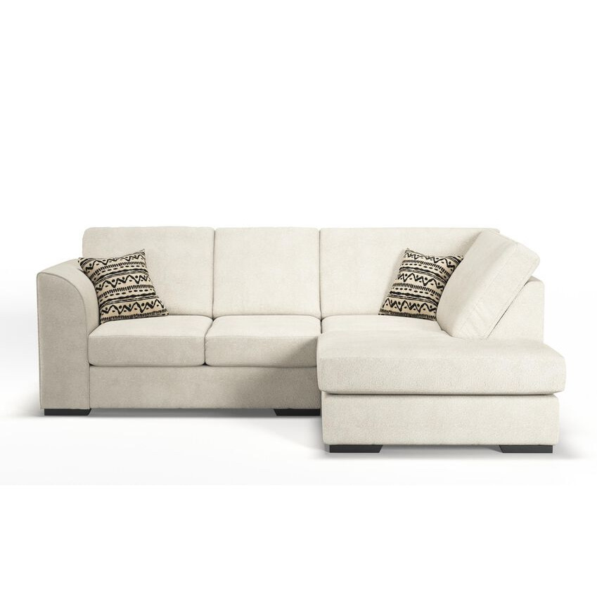 ScS Living Cream Pasadena Fabric 2 Corner 1 Right Hand Facing Chaise ...