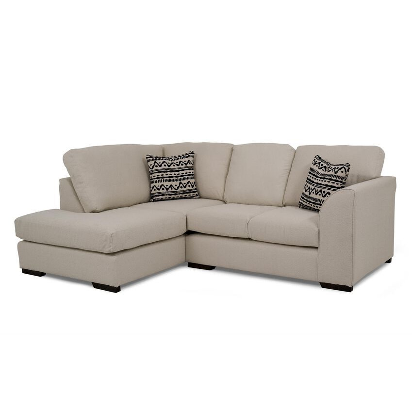 ScS Living Cream Fabric Pasadena Boucle 1 Corner 2 Left Hand Facing Chaise Sofa by SCS ...
