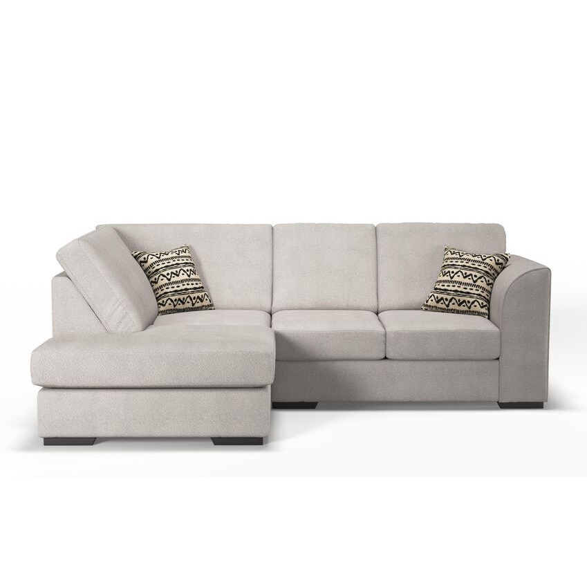 ScS Living Grey Fabric Pasadena Boucle 1 Corner 2 Left Hand Facing ...