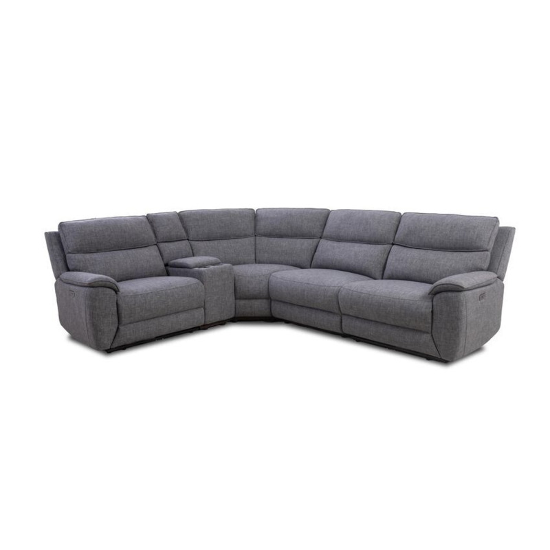 ScS Living Fabric Peyton Express 1 Corner 2 Power Recliner Sofa with ...