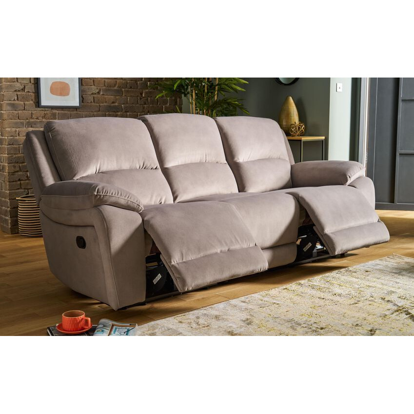 Endurance Fabric Spencer 3 Seater Manual Recliner Sofa by SCS ...