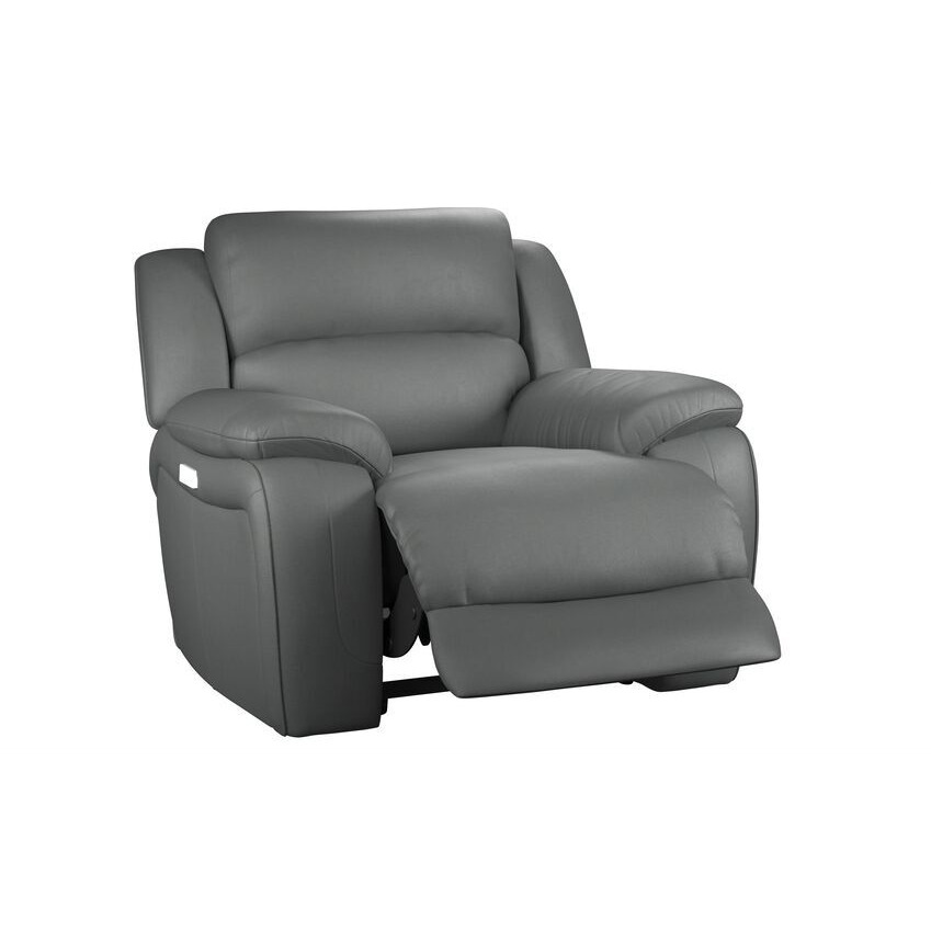 Endurance Grey Fabric Spencer Power Recliner Chair by SCS | ufurnish.com