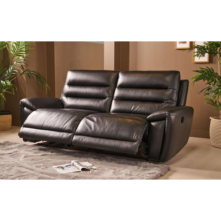 ScS Living Fabric Jace 3 Seater Manual Recliner Sofa by SCS | ufurnish.com