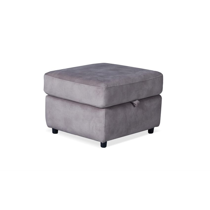 ScS Living Grey Fabric Brock Footstool by SCS | ufurnish.com
