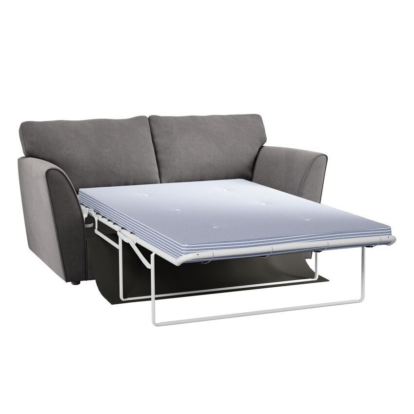 Grey Aquaclean Penny Fabric 2 Seater Sofa Bed with 3-Fold Action by SCS ...