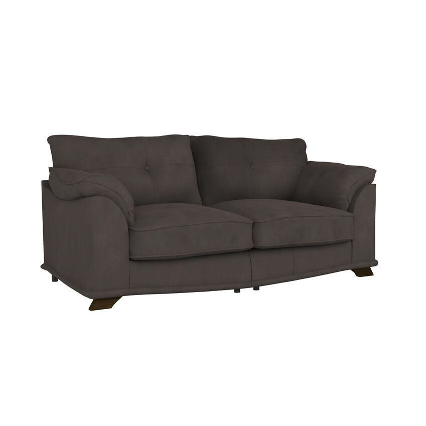 ScS Living Grey Sammy Leather 3 Seater Split Sofa by SCS | ufurnish.com
