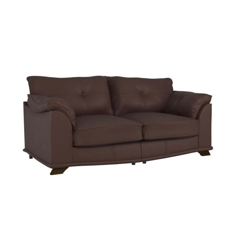 ScS Living Brown Sammy Leather 3 Seater Split Sofa by SCS | ufurnish.com