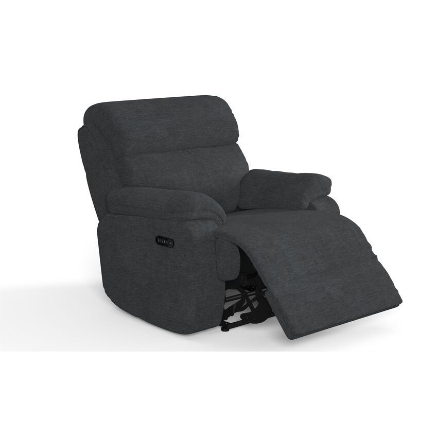 ScS Living Green Fabric Reuben Power Recliner Chair with Head Tilt ...