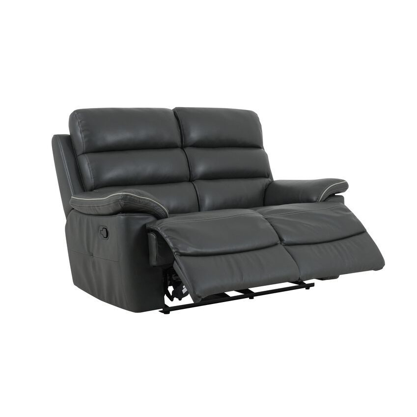 ScS Living Grey Griffin 2 Seater Power Recliner Sofa with Bluetooth by ...