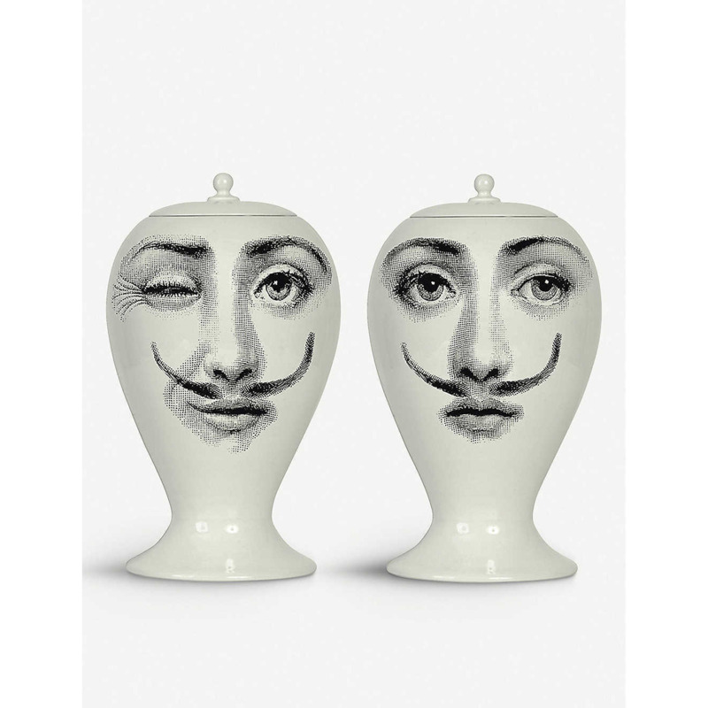Fornasetti Moustache porcelain vase 15cm by Selfridges | ufurnish.com