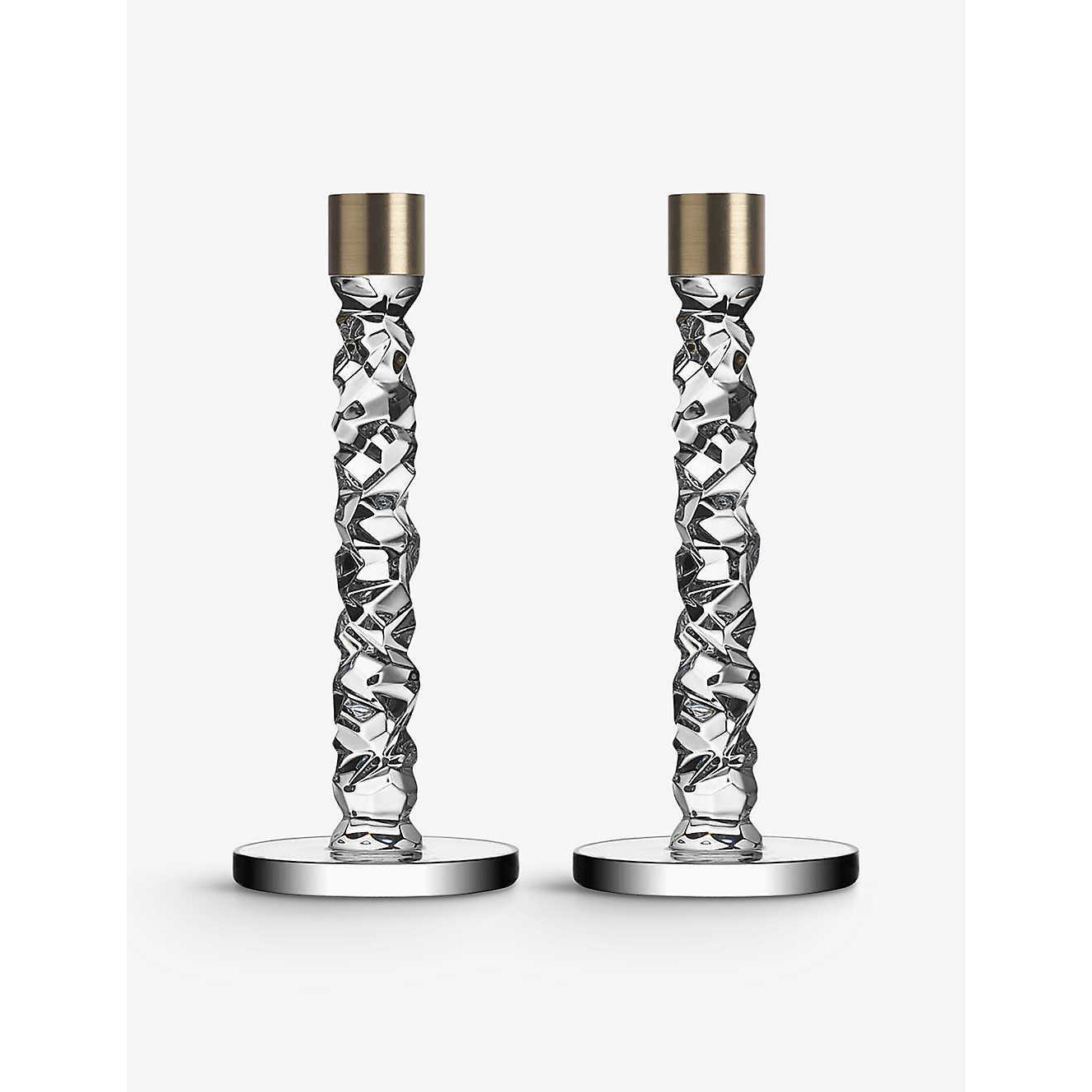 Carat crystal and brass candlesticks set of two by Selfridges ...