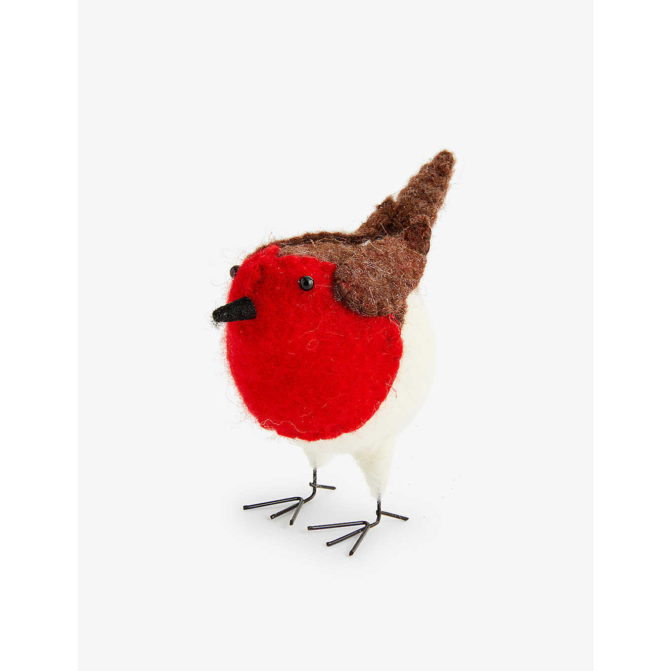 Robin wool Christmas decoration 14cm by Selfridges | ufurnish.com