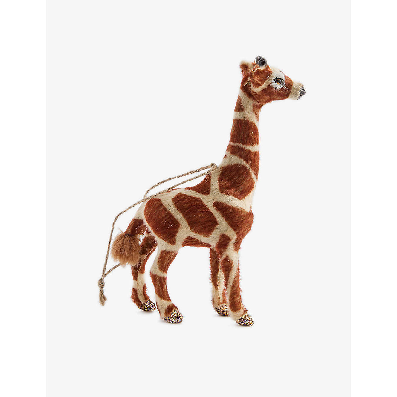 Faux-fur giraffe Christmas decoration by Selfridges | ufurnish.com