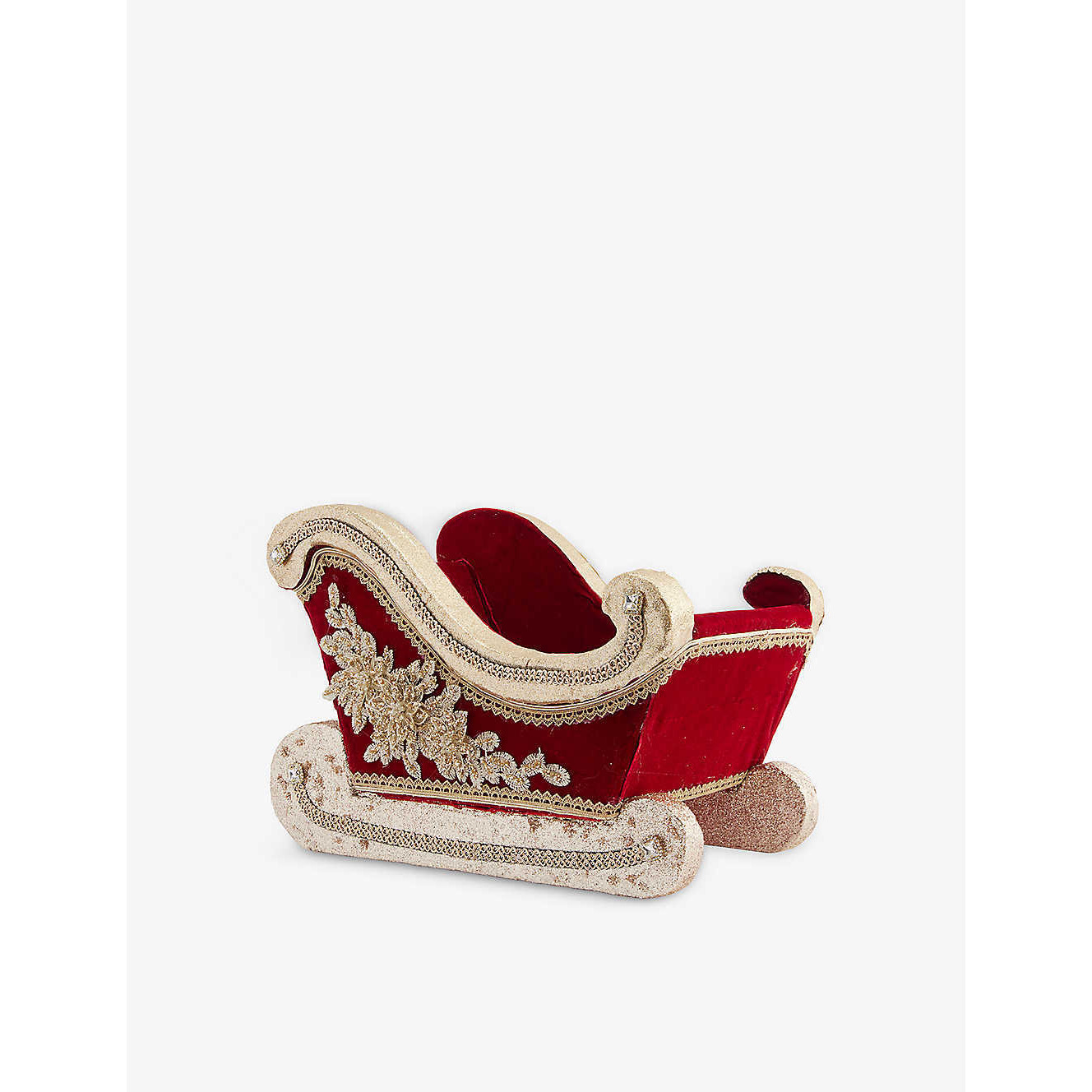 Embellished sleigh Christmas decoration 44cm by Selfridges | ufurnish.com