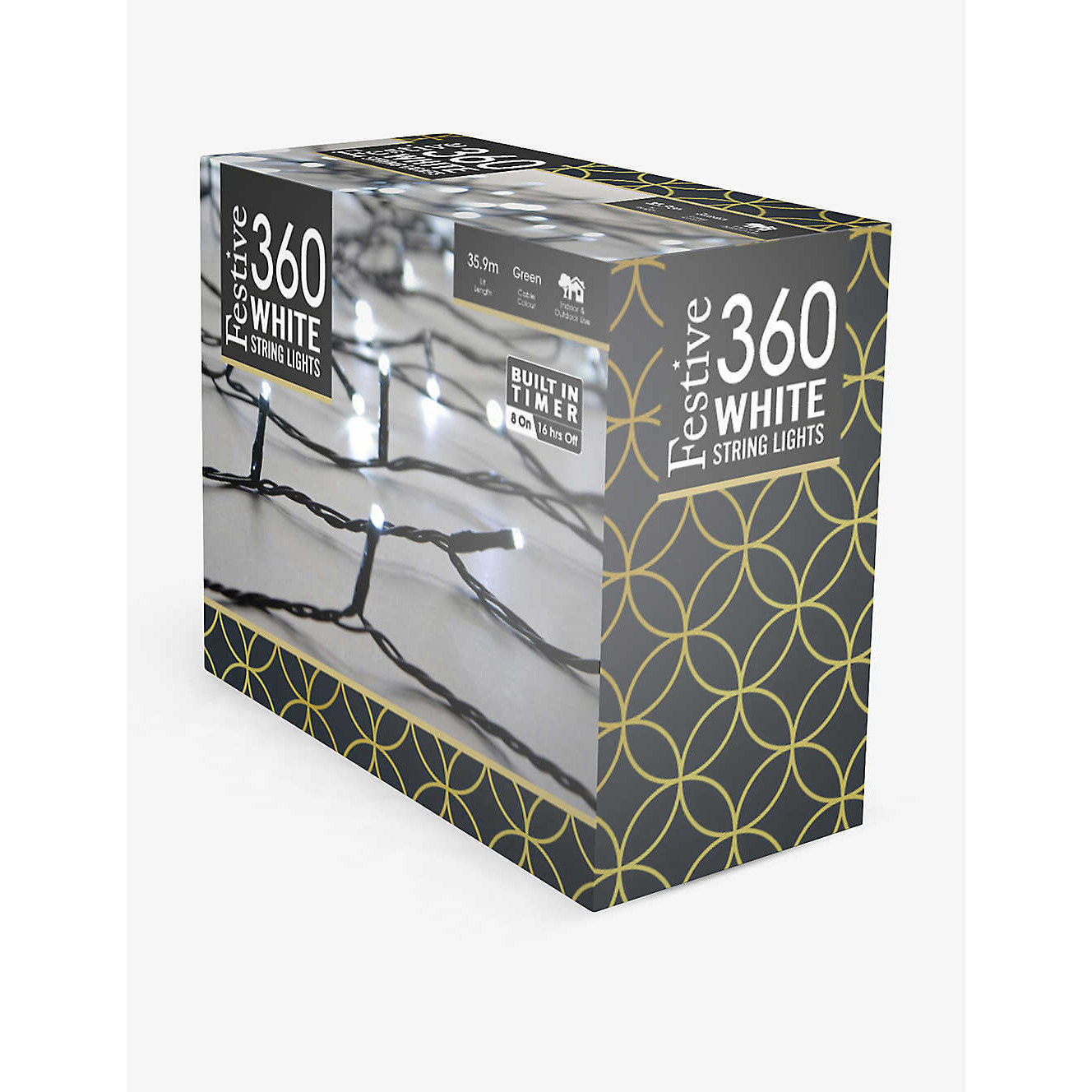 360 LED white string Christmas tree lights 35.9m by Selfridges ...