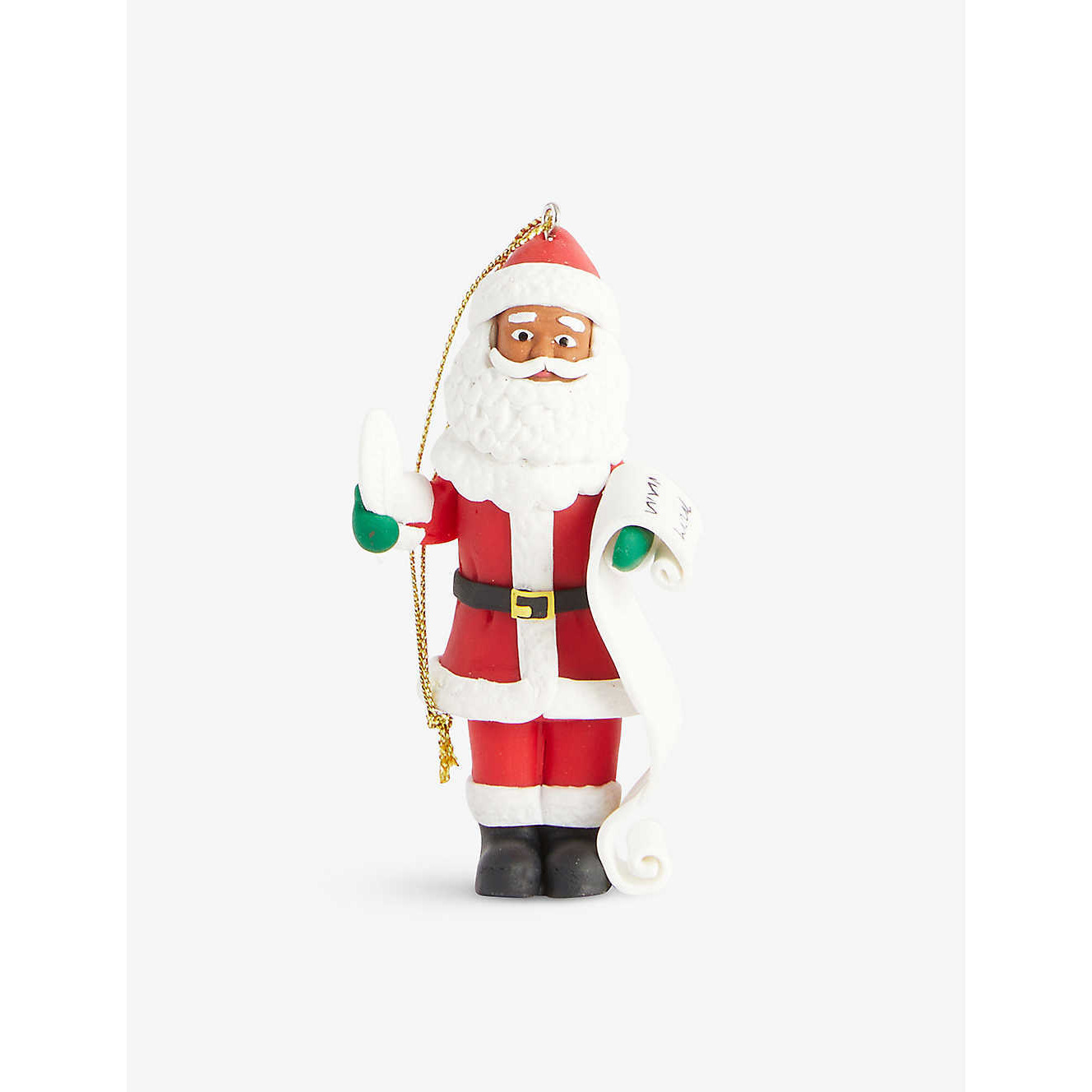 Santa Claus clay Christmas decoration 10cm by Selfridges | ufurnish.com