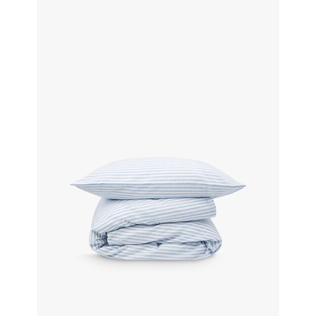 The Little White Company Pyjama stripe-print single organic-cotton ...