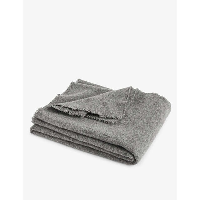 Hay Mono Frayed-Edge Wool Blanket 180cm x 130cm by Selfridges ...