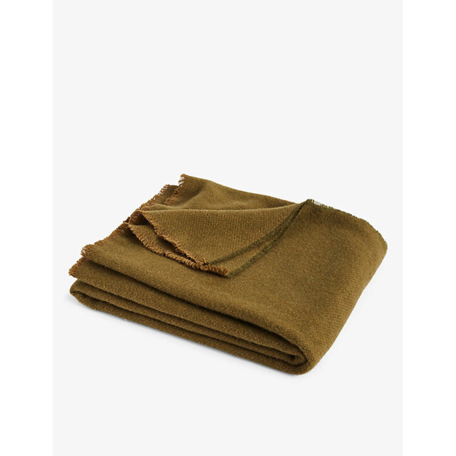 Hay Mono Frayed-Edge Wool Blanket 180cm x 130cm by Selfridges ...