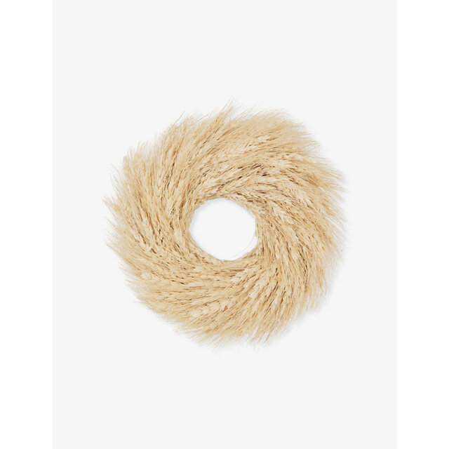 The White Company Dried Circular Wheat Wreath 33cm by Selfridges ...