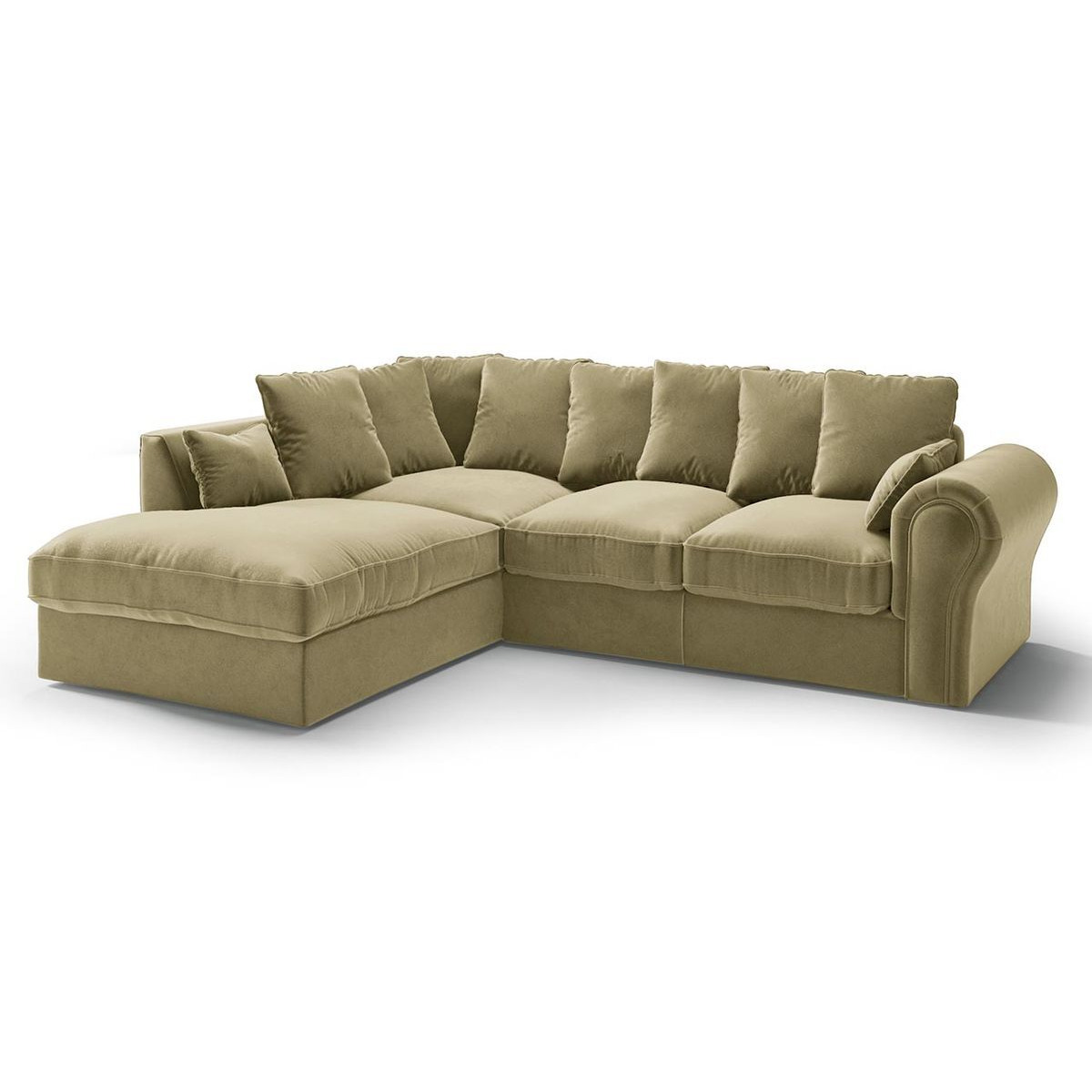 Baron Left Hand Corner Sofa, beige by SLF24 | ufurnish.com
