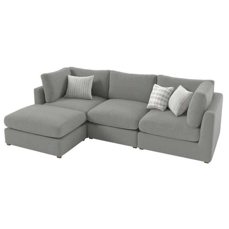 Capitol Modular Corner Sofa, light grey by SLF24 | ufurnish.com