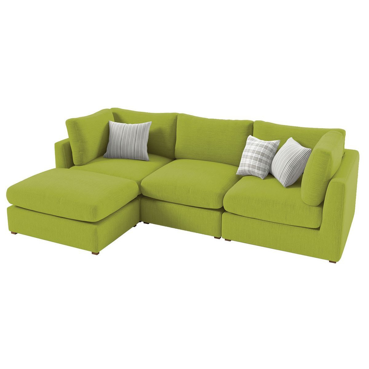 Capitol Modular Corner Sofa, lime by SLF24 | ufurnish.com