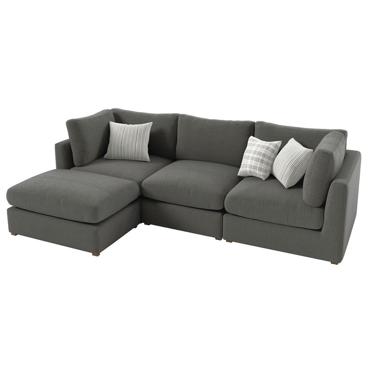 Capitol Modular Corner Sofa, dark grey by SLF24 | ufurnish.com