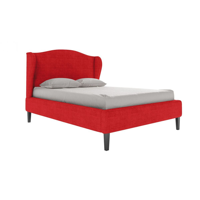 Hope Upholstered Bed Frame, red by SLF24 | ufurnish.com