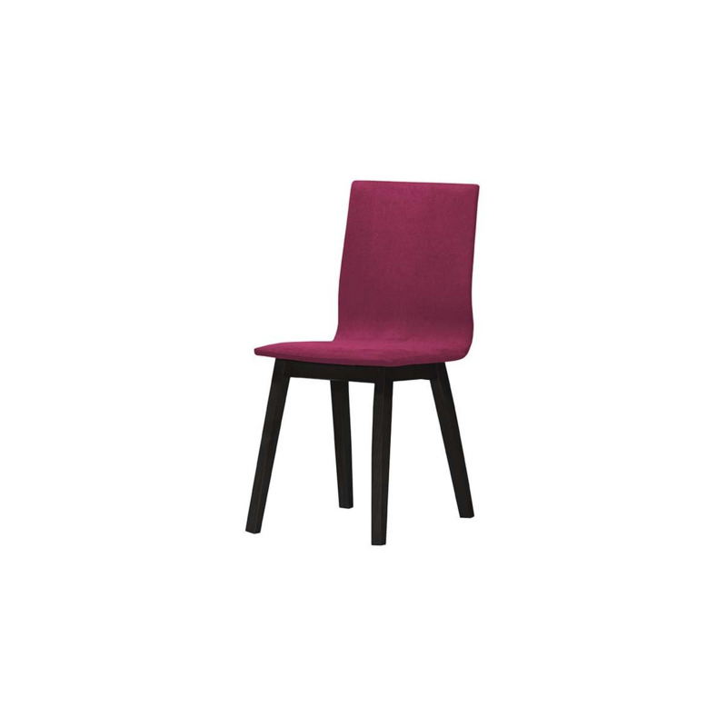 Lakri Dining Chair, dark pink, Leg colour: black by SLF24 | ufurnish.com
