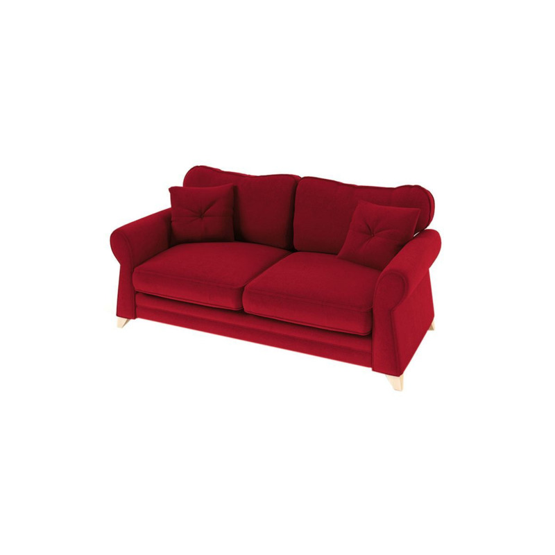 Lear 3 Seater Sofa, dark red by SLF24 | ufurnish.com