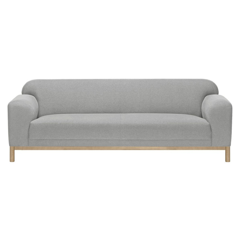Sepia 3 Seater Sofa, light grey by SLF24 | ufurnish.com